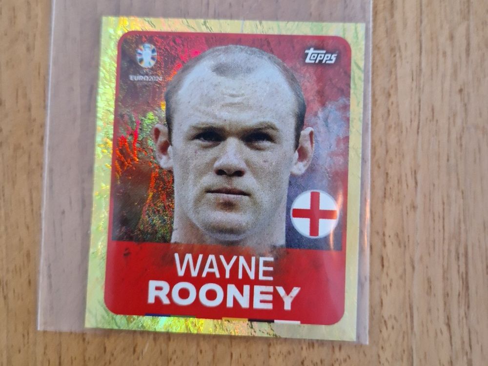 Topps EURO 2024 Sticker Ultra Rare Gold Legende Wayne Rooney | Kaufen ...