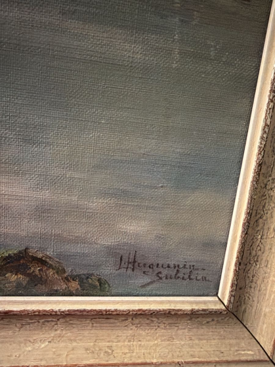 Tableau Lac de montagne, signé L.Huguenin-Subilia (D'occasion) à ...