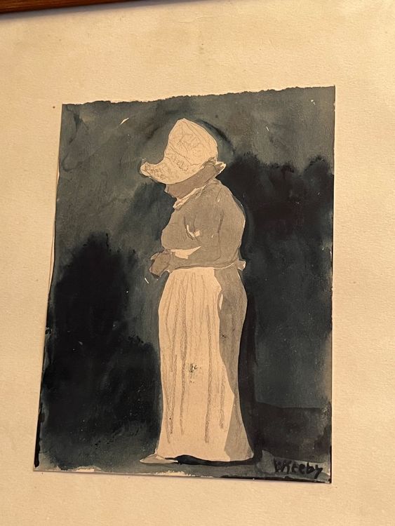 Walter Krebs Aquarell signiert gerahmt | Kaufen auf Ricardo