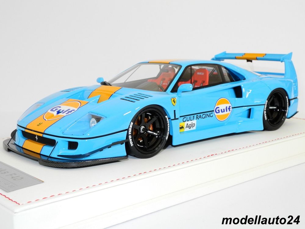 Ferrari F40 Wide Body LB Works Gulf / Ivy Merit 1:18 (Neu und ...