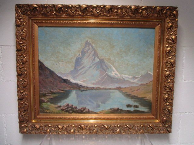 Matterhorn Oel auf Lw - sign. dat. 83 x 68 cm | Kaufen auf Ricardo