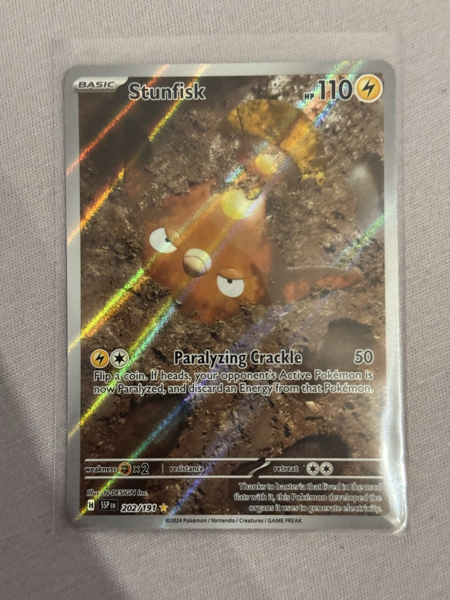 Pokémon Stunfisk 202/191 Surging Sparks (Neu (gemäss Beschreibung)) in ...
