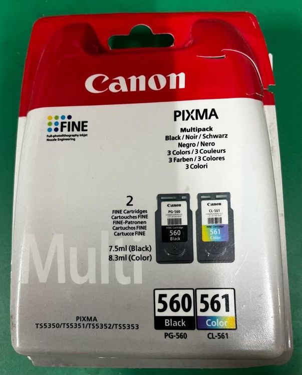 Canon PG-560 Schwarz und CL-561 Farbe (Neu und originalverpackt) in Hinwil für CHF 20 – mit ...