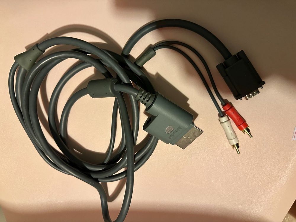 Original Microsoft VGA AV-Kabel mit Audio Port für xbox 360 (Gebraucht ...