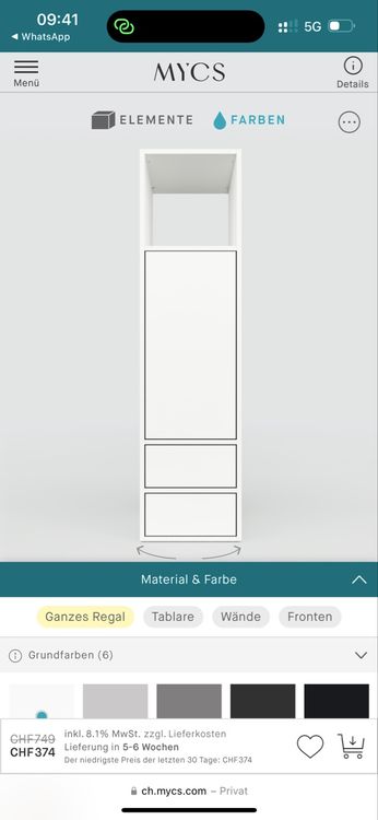 Mycs Regal weiss neu | Kaufen auf Ricardo