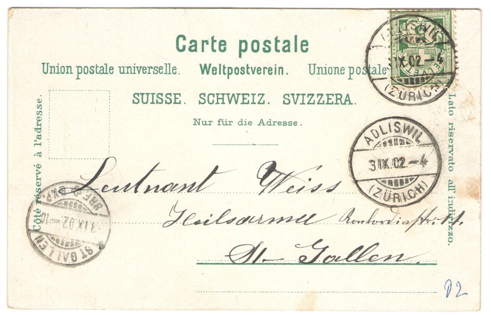 Litho-Karte 'Gruss aus Adlisweil' | Kaufen auf Ricardo