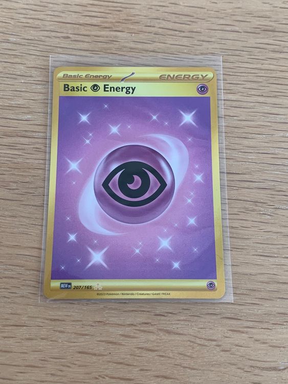 Basic Gold Psycho Energy Card Pokemon 151 (Neu (gemäss Beschreibung ...