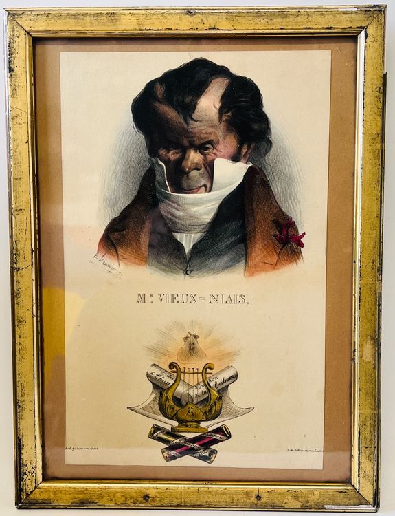 Honore Daumier ( 1808-1879 ) Kolorierte Lithografie (Gebraucht) in Root ...