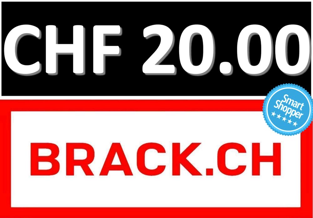 Fr. 20.- BRACK Gutschein ab 200.- (Neu und originalverpackt) in für CHF ...