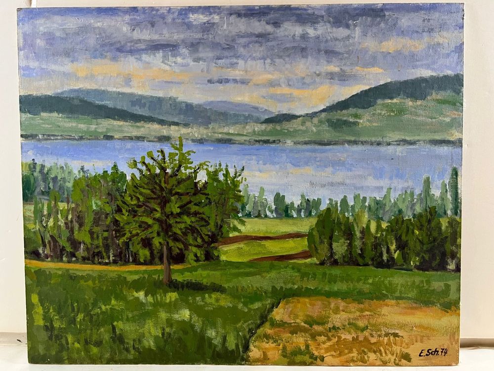 Landschaft Gemälde Signiert. | Kaufen auf Ricardo