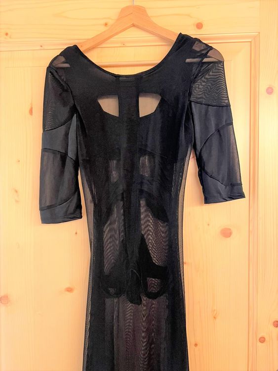 Langes, schwarzes, spezielles Body-Kleid Gr. XS - 223241 (Gebraucht) in ...