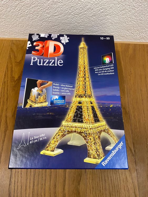 Ravensburger 3D-Puzzle Eiffelturm mit LED, 47 cm | Kaufen auf Ricardo
