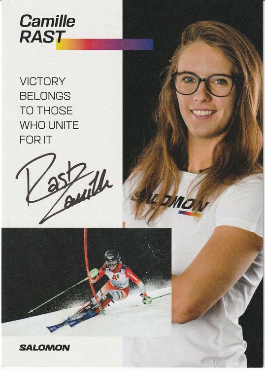 Camille Rast / Originalautogramm (Gebraucht) in Schwyz für CHF 3 – mit ...