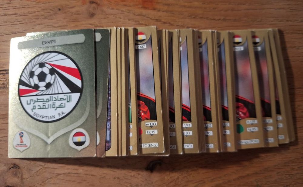 Panini 2018 / CH-Version / 63 Stickers vom Team Ägypten (Gebraucht) in ...