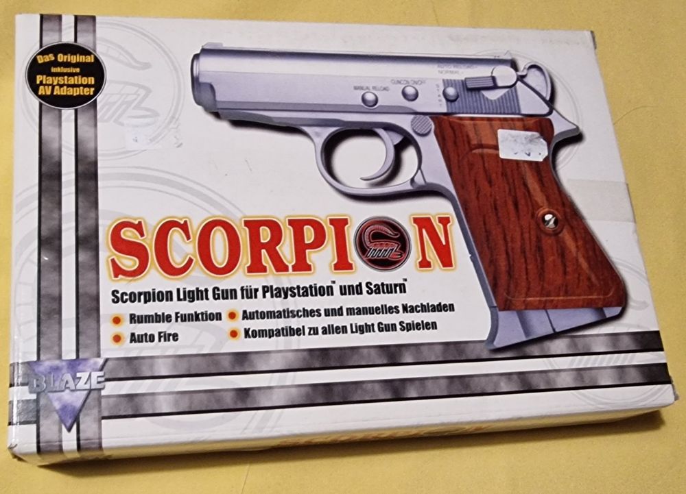 Scorpion Light Gun für Playstation & Saturn (Neu (gemäss Beschreibung ...