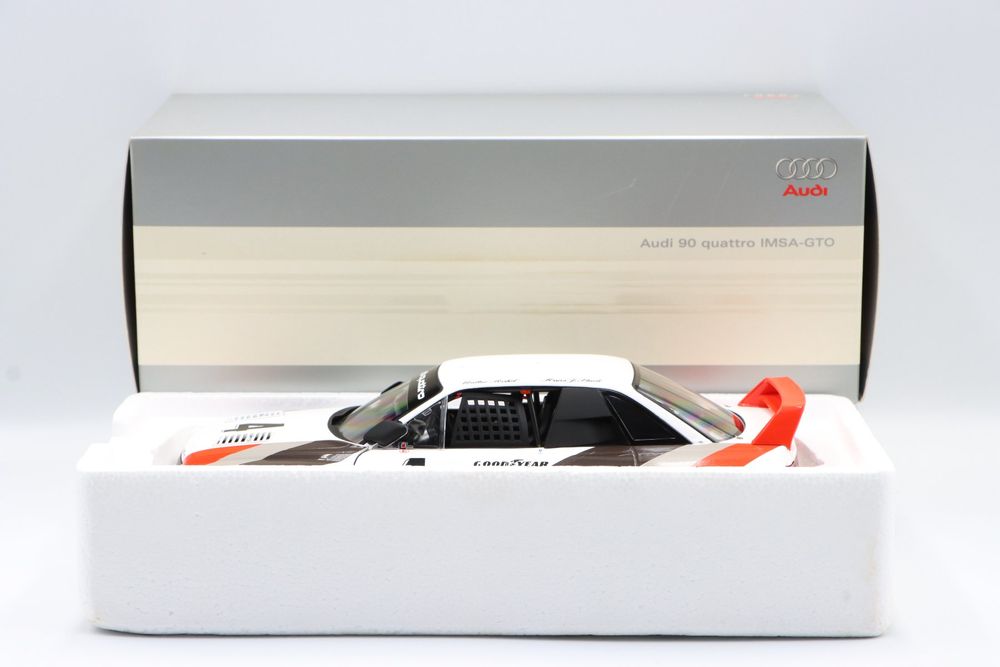 Audi 90 Quattro IMSA-GTO 1989 Walter Röhrl 1:18 Minichamps (Neu (gemäss ...