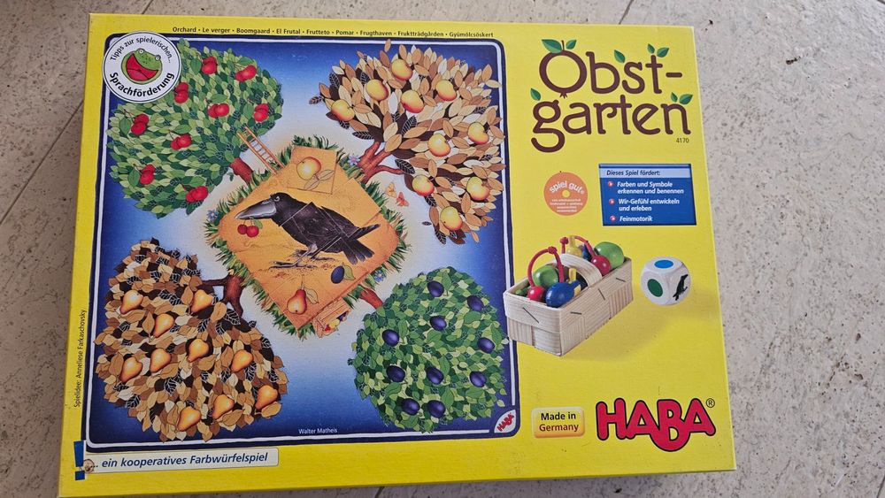 HABA Obstgarten Kinderspiel, komplett, Top Zustand! (Gebraucht) in ...