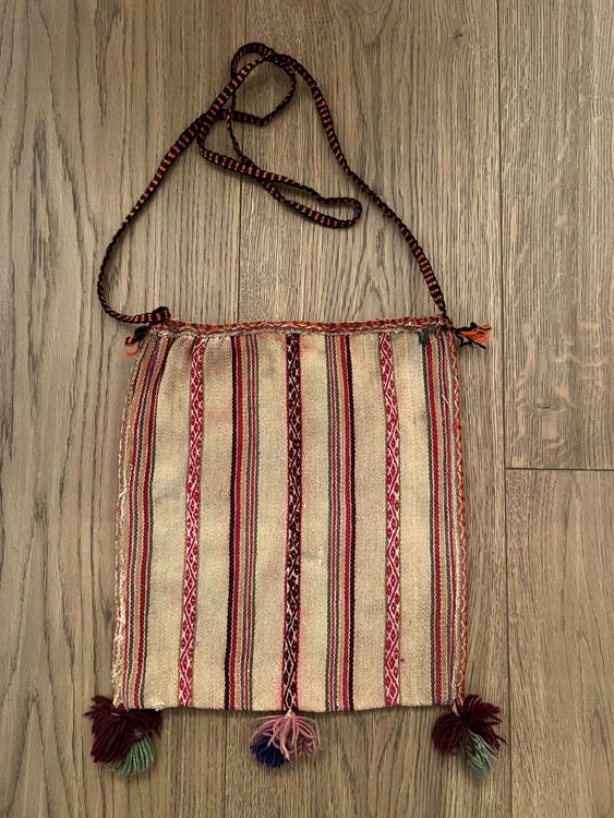 antik Bag Chuspa Handarbeit Peru Umhängetasche 25 x 31 Wolle (Gebraucht ...