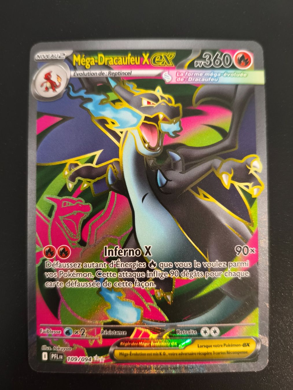 Pokémon Flammes Fantasmagorique: Méga-Dracaufeu 109/094 FR (Gebraucht ...