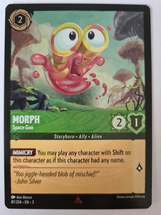 Lorcana, Morph - Space Goo, 081/204-EN-3 FOIL (Neu (gemäss Beschreibung ...