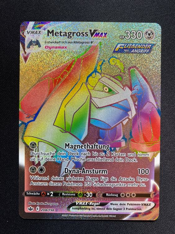 Rainbow Metagross VMAX - Chilling Reign - 208/198 - DE (Neu (gemäss ...