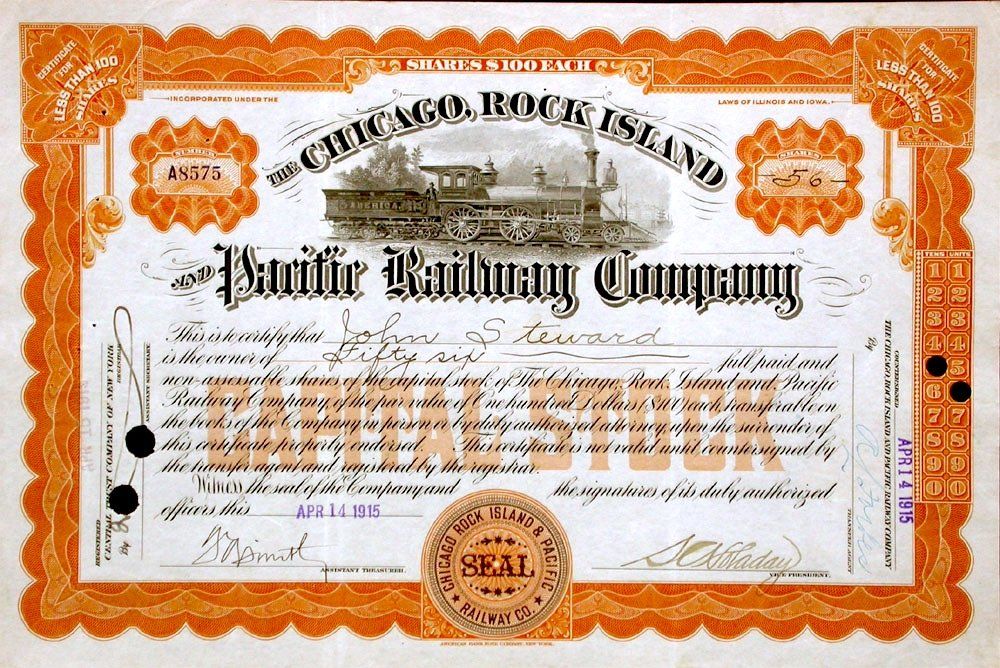 Chicago, Rock Island & Pacific Railroad Company - 1915 (Gebraucht) in ...