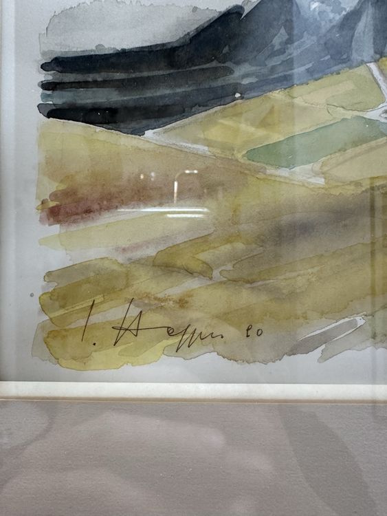 Aquarelle signée | Valais région (Gebraucht) in Estavayer-le-Lac für CHF 99 – nur Abholung auf ...