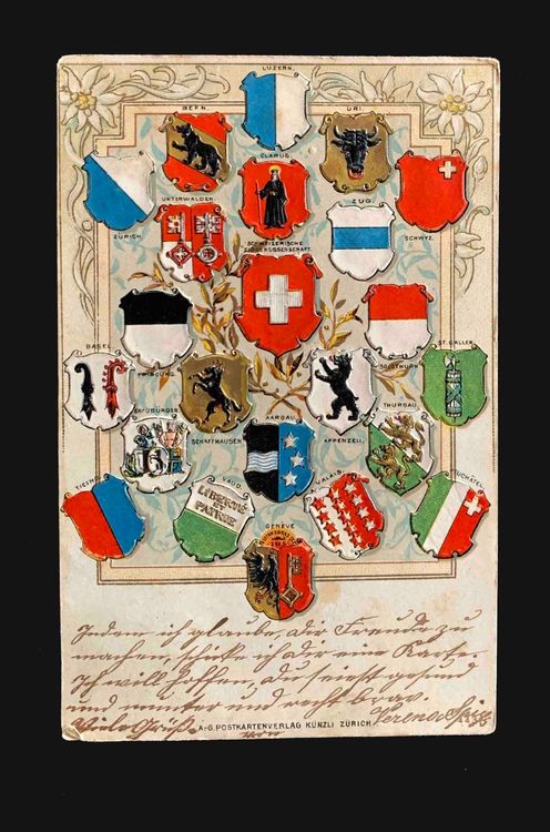 Präge AK Schweizer Wappen (Gebraucht) in Goldau für CHF 22 – mit Lieferung auf Ricardo kaufen