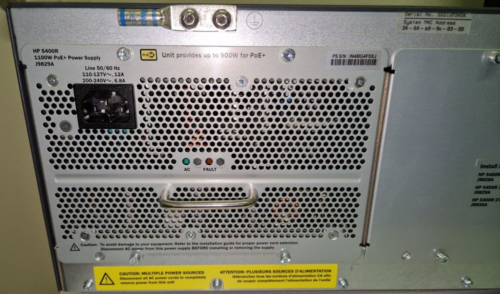 HP Procurve 5406R J9850A 96-Port PoE/PWR bis 10g Rack Switch | Acheter ...