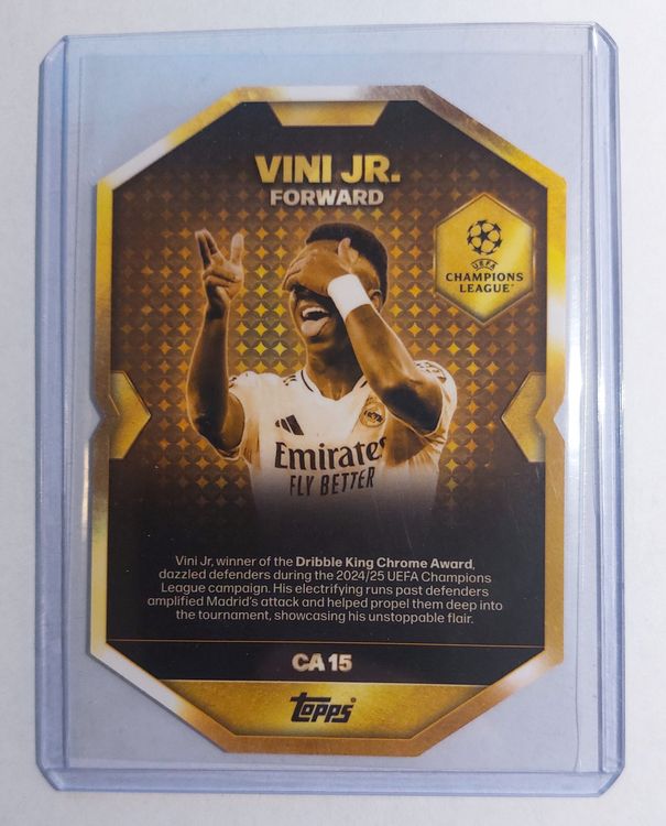 Topps 2025 Match Attax Chrome Award Shield Vini Jr. WOW (Gebraucht) in ...