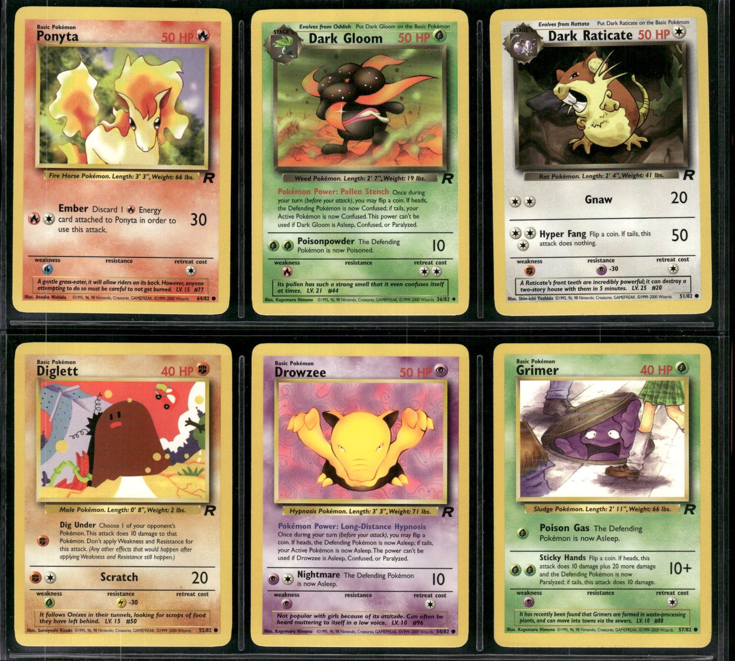 Vintage Pokémon Team Rocket EN 2000 Lot of 6 (Gebraucht) in Gunzwil für ...