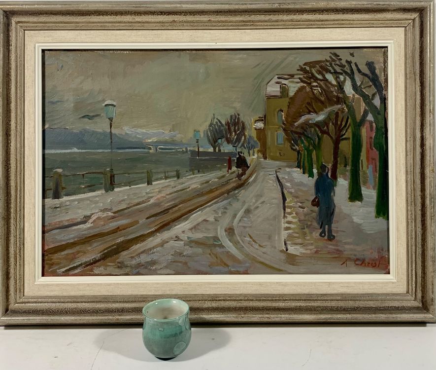 Martin Alfred Christ (1900-1979) Winterlandschaft Gemälde (Gebraucht) in Root für CHF 140 – mit ...