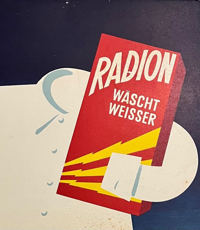 Vintage RADION wäscht Weisser Plakat (Gebraucht) in Hochdorf für CHF 15 ...