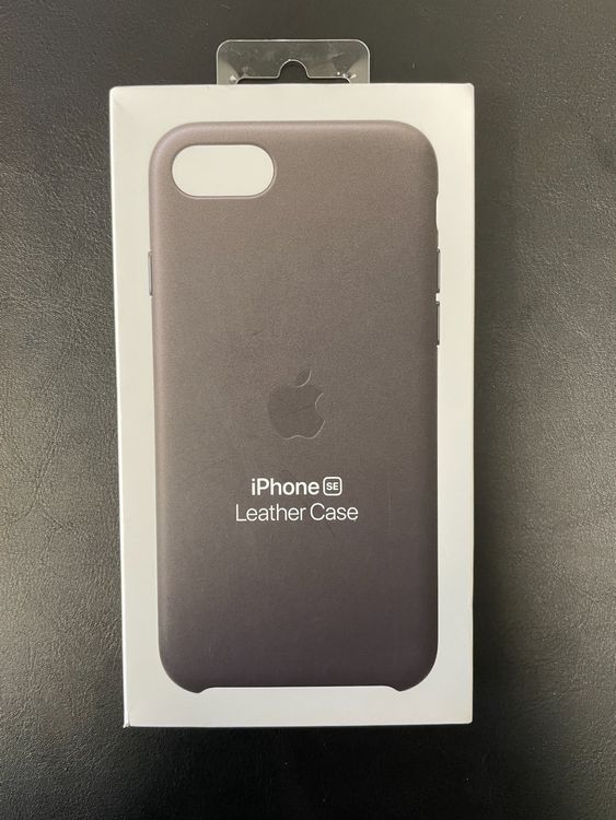 New Apple Leather Case iPhone SE Black (Neu und originalverpackt) in ...