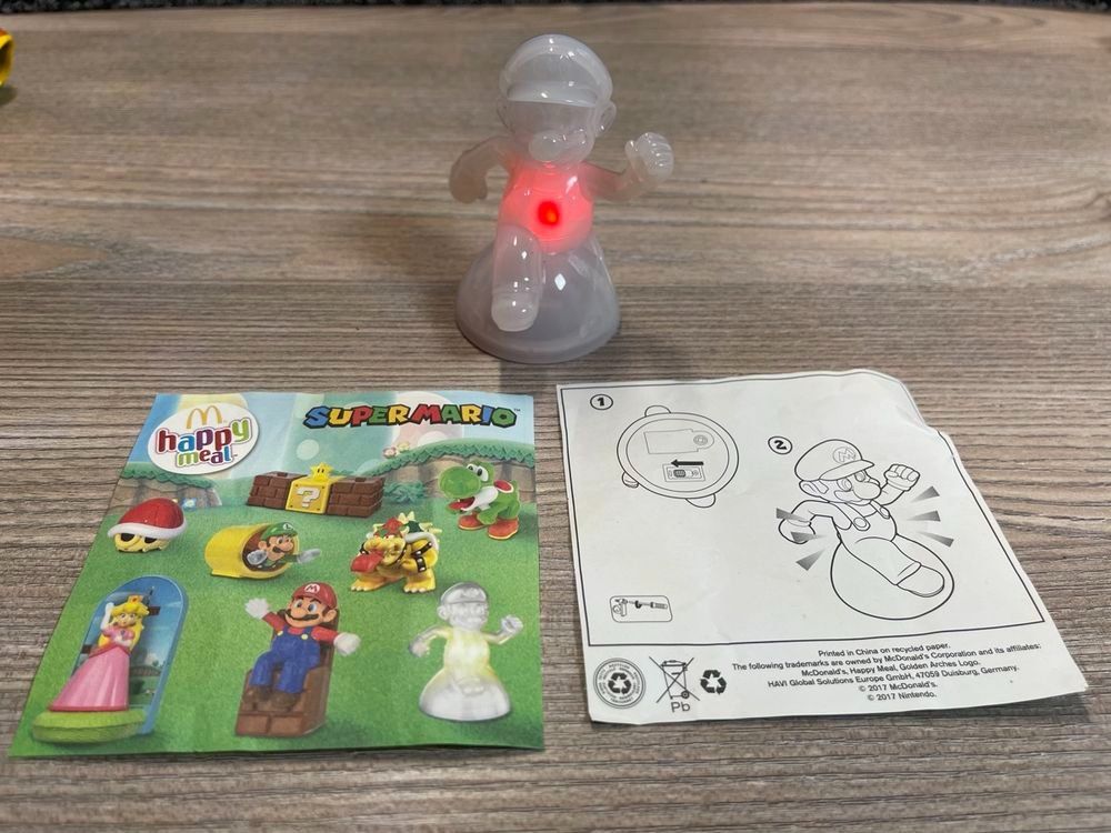 Leuchtender Nintendo Super Mario Figur McDonald's Happymeal (Gebraucht ...
