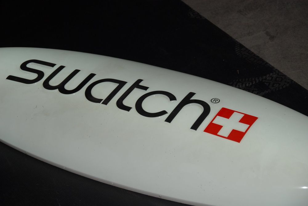 SWATCH Leuchte, ORIGINAL aus Acrylglas, für Wandmontage (Gebraucht) in ...