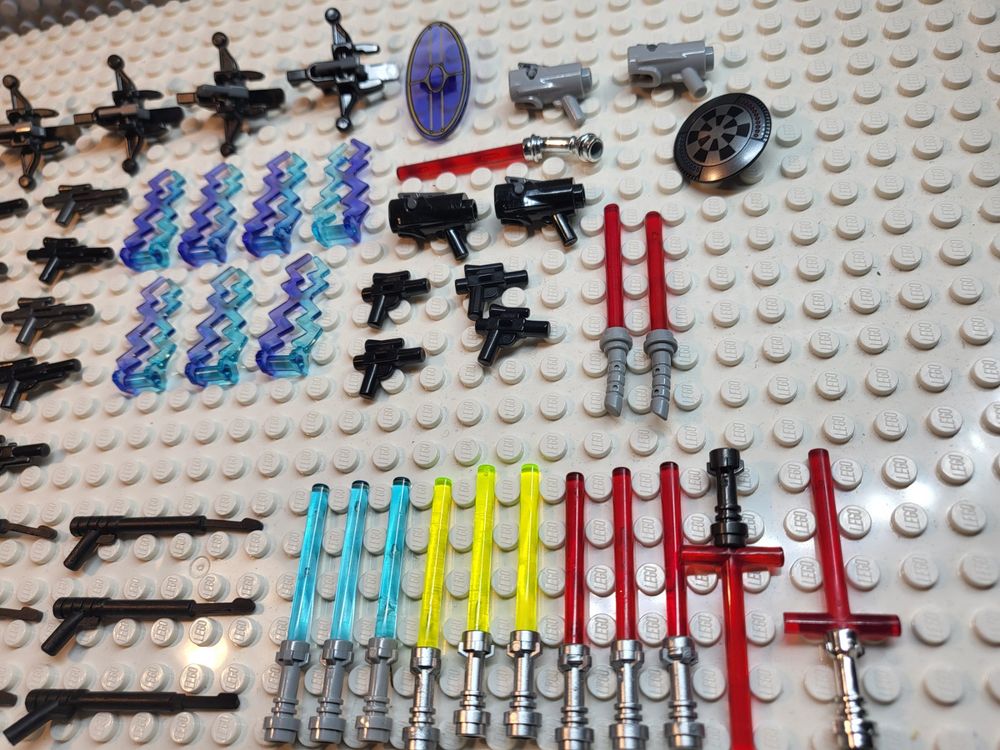 Legos Star wars Figuren Zubehör, Blaster, Machtblitze,Schild | Kaufen ...