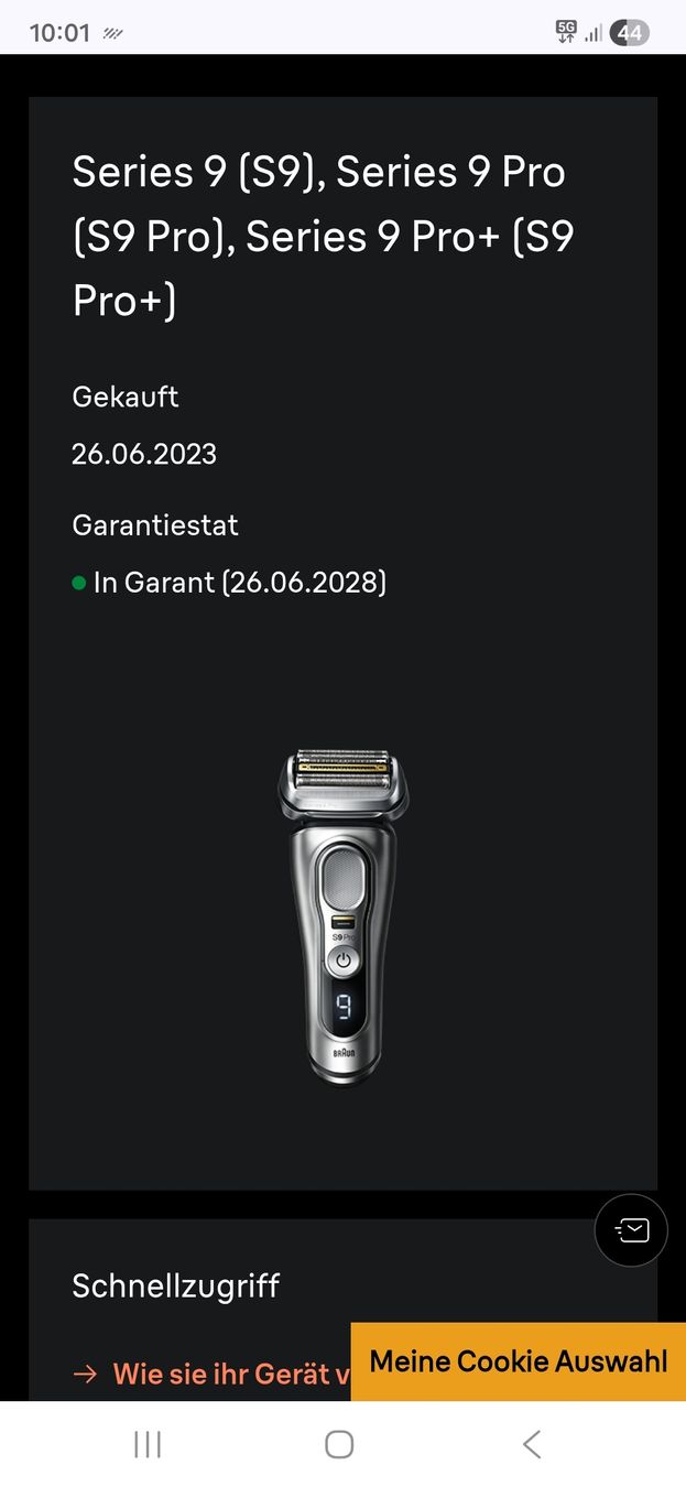 Braun Series 9 Pro Premium Rasierer Model 9415s (Gebraucht) in ...