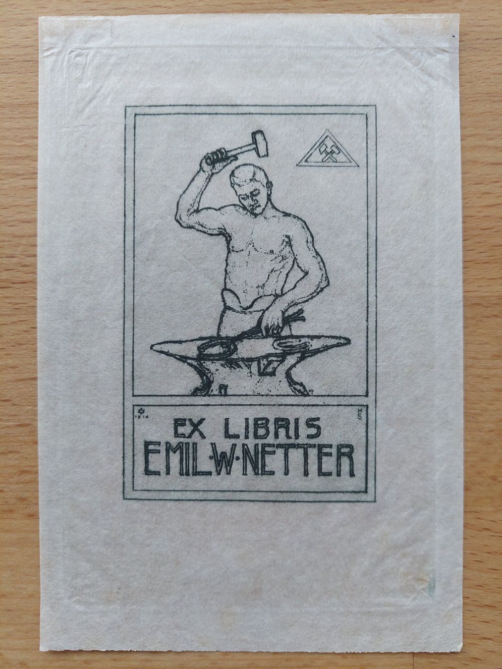 Judaica Exlibris Hermann Struck - Original Radierung 1910 (Gebraucht ...