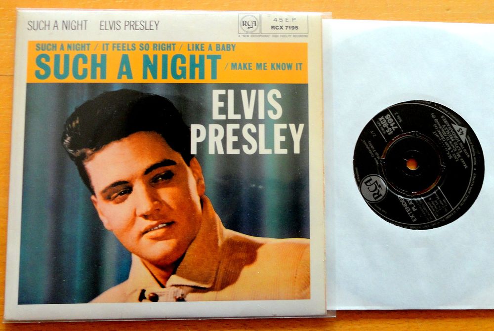 EP-SI ELVIS PRESLEY such a night 4 songs RCX 7195 (Gebraucht) in ...