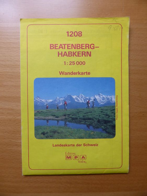 Wanderkarte Beatenberg Habkern - Landeskarte 1:25'000 (Neu (gemäss Beschreibung)) in Brunnadern ...