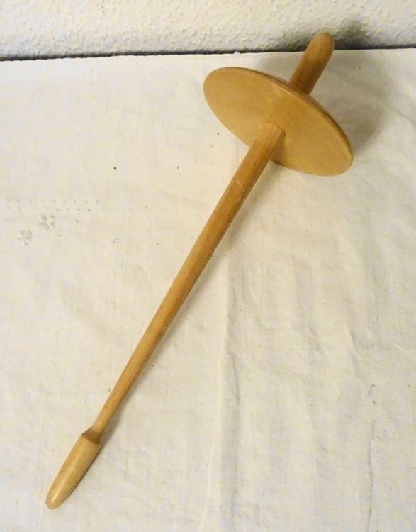Spindel aus Holz, Handspindel, ideal zum Spinnen von Wolle (Gebraucht ...