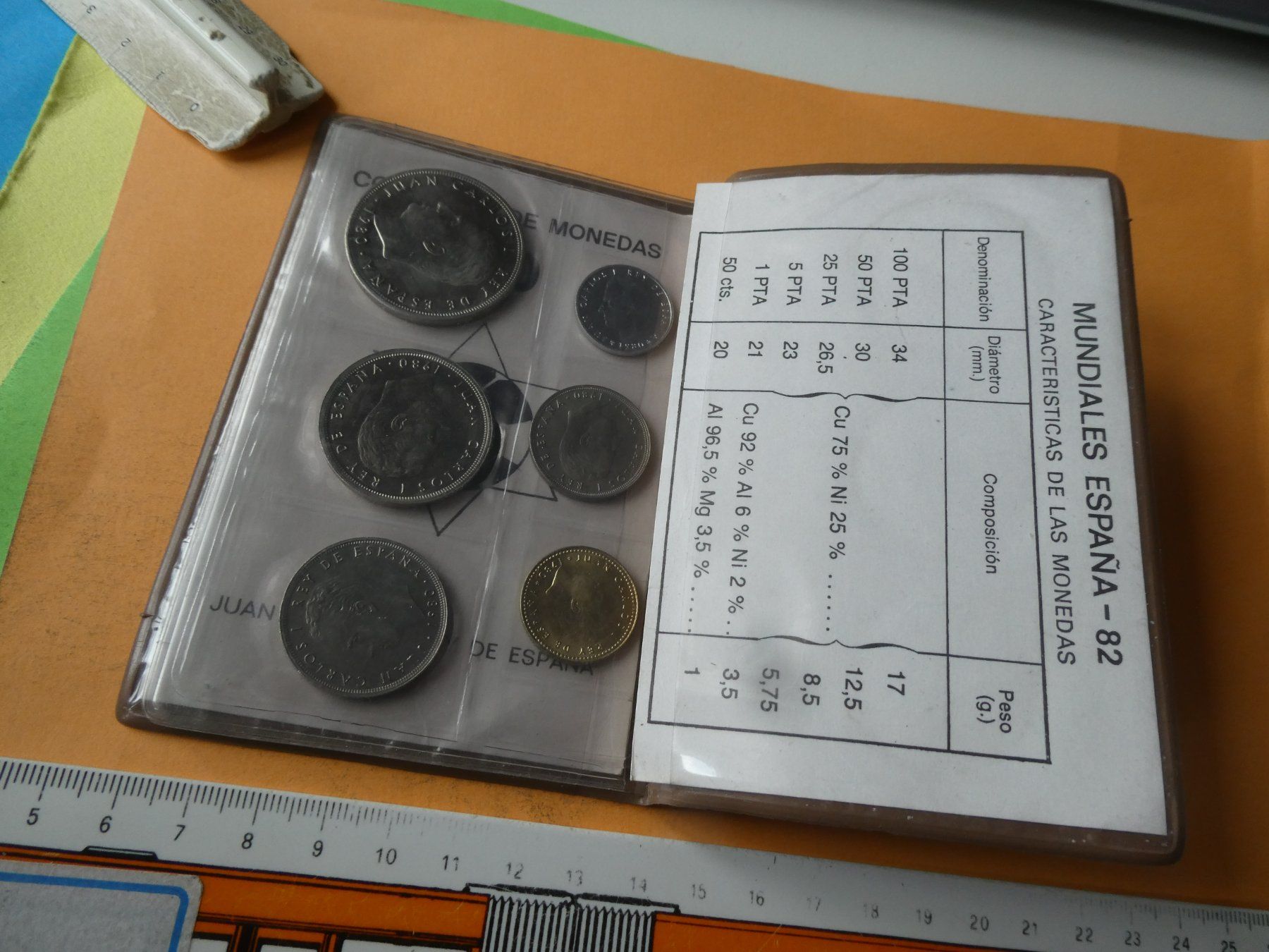 Spanien 1980, Mundial de Futbol 1982 Collection de Monedas (Neu (gemäss ...