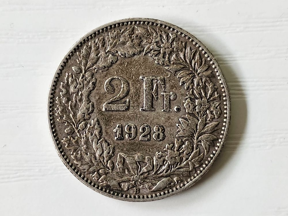 2 Franken - 1928 (Silber) (Gebraucht) in Dübendorf für CHF 7.5 – mit Lieferung auf Ricardo kaufen