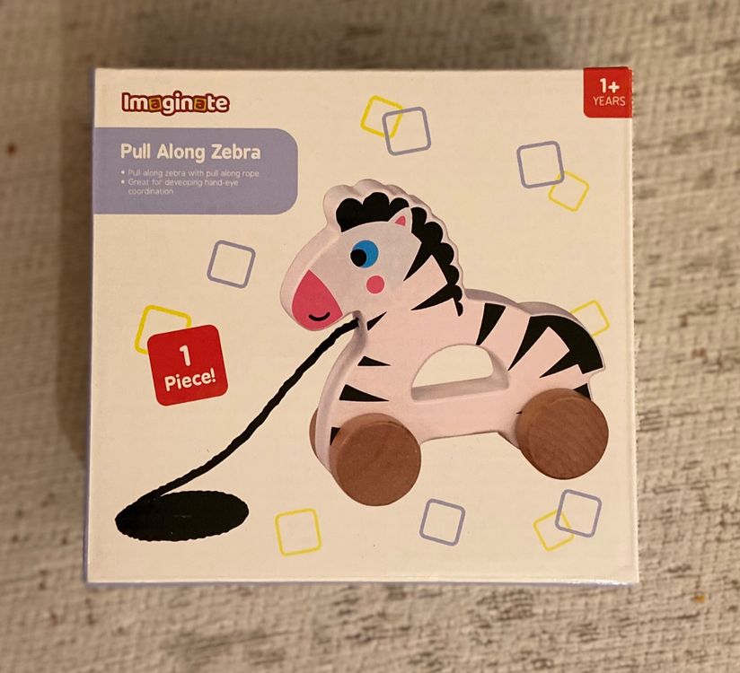 Imaginate Zebra Spielzeug/Pull Along Toy (Neu und originalverpackt) in ...