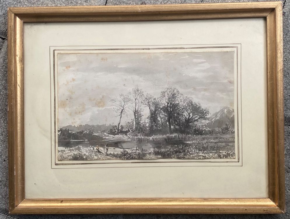 Antike Landschaft Zeichnung Unleserlich Signiert (Gebraucht) in Root für CHF 19 – mit Lieferung ...