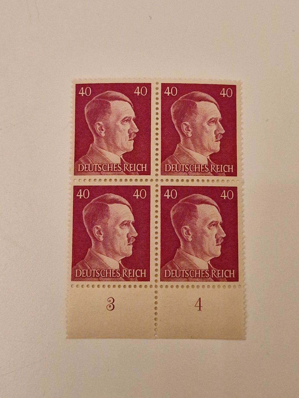 Adolf Hitler 1941 postfrisch ** Viererblock (Neu (gemäss Beschreibung ...