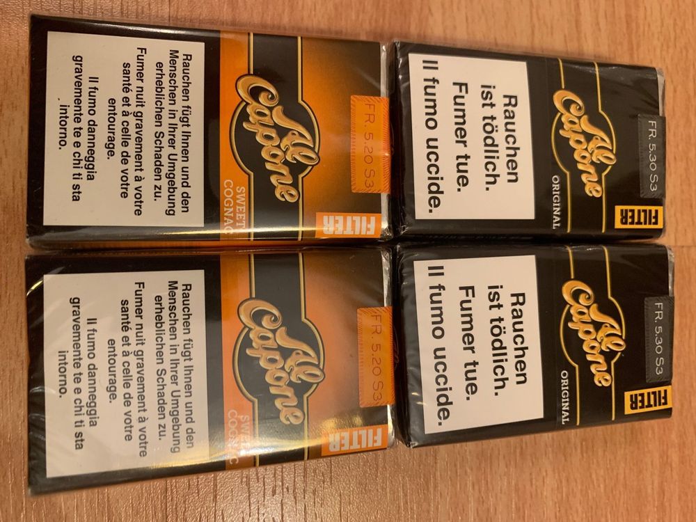 4 Pack Al Capone Filter 2x Original 2x Sweet Cognac (Neu und ...