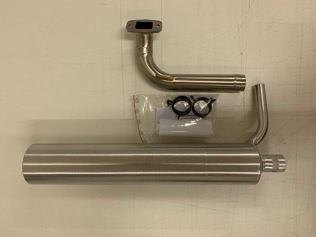 MTW Schalldämpfer mit Krummer für 50-60 ccm motoren (Neu (gemäss ...