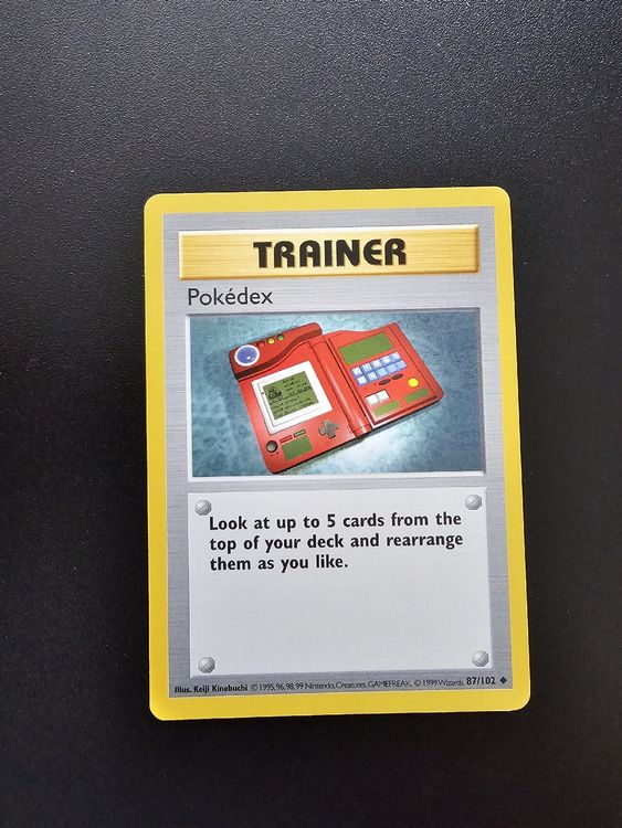 Pokémon Karte Shadowless Pokédex 87/102 (Gebraucht) in oberbuchsiten ...